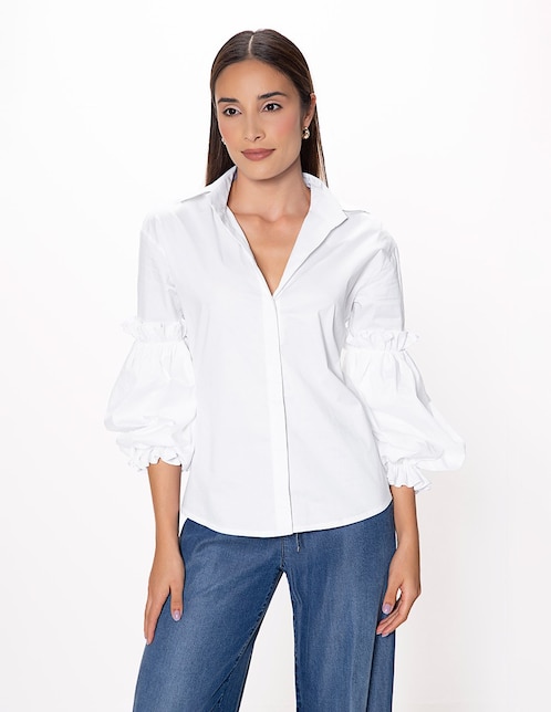 Blusa Studio F manga 3/4 para mujer 1