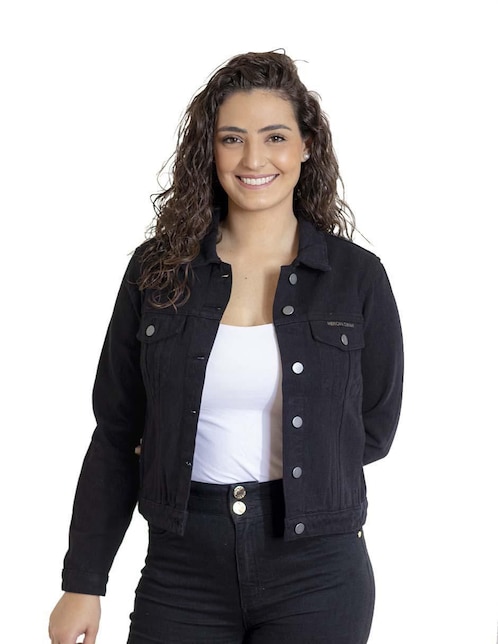 Chamarra denim Indicum Denim de mezclilla para mujer 1