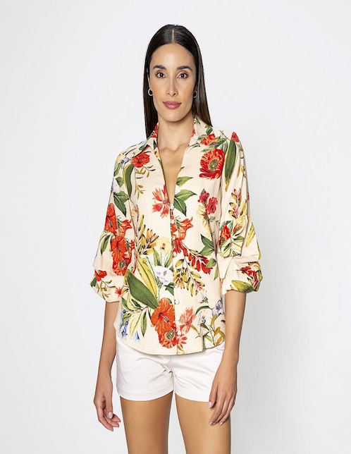 Blusa Studio F manga 3/4 para mujer 1