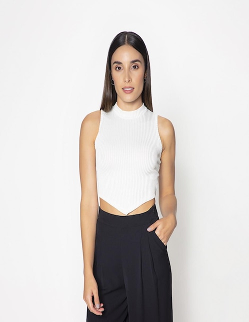 Blusa Studio F sin manga para mujer 1