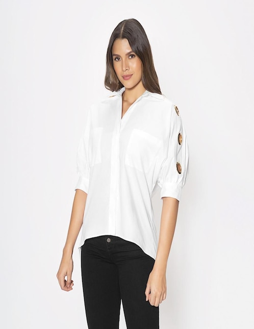 Blusa Studio F manga 3/4 para mujer 1
