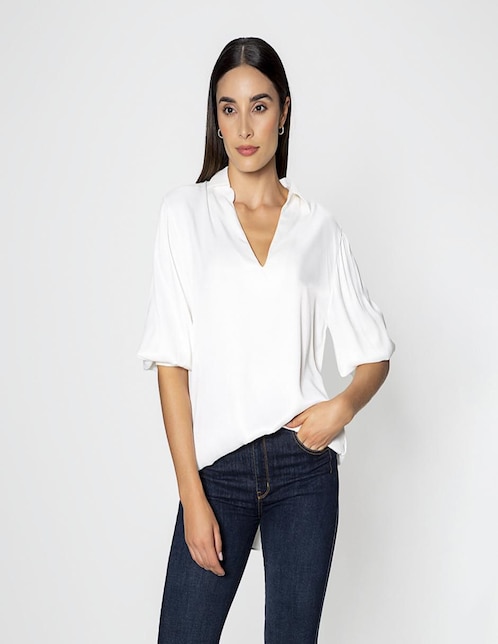Blusa Studio F manga 3/4 para mujer 1