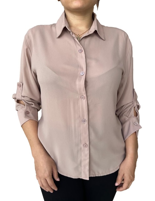 Camisa Yaretni Moda manga larga para mujer 1