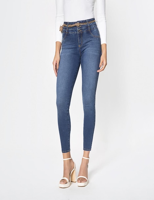 Jeans slim Studio F para mujer 1