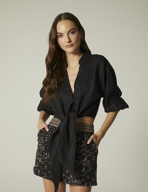 Blusa Studio F manga 3/4 para mujer 1
