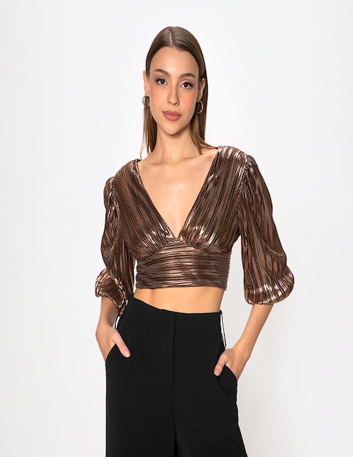 Blusa Studio F manga 3/4 para mujer 1