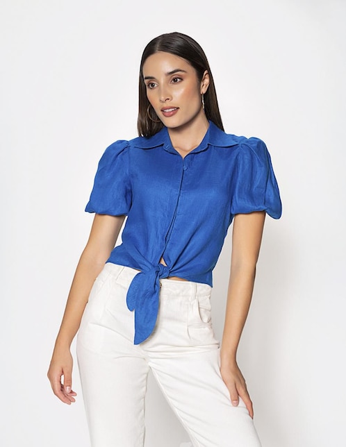 Blusa Studio F manga corta para mujer 1