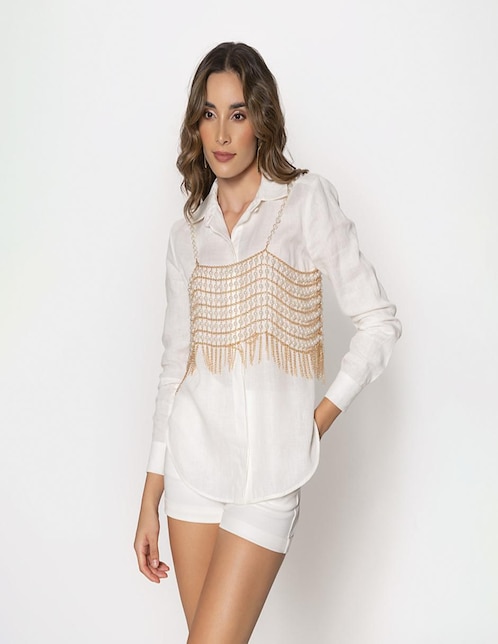 Blusa Studio F manga larga para mujer 1