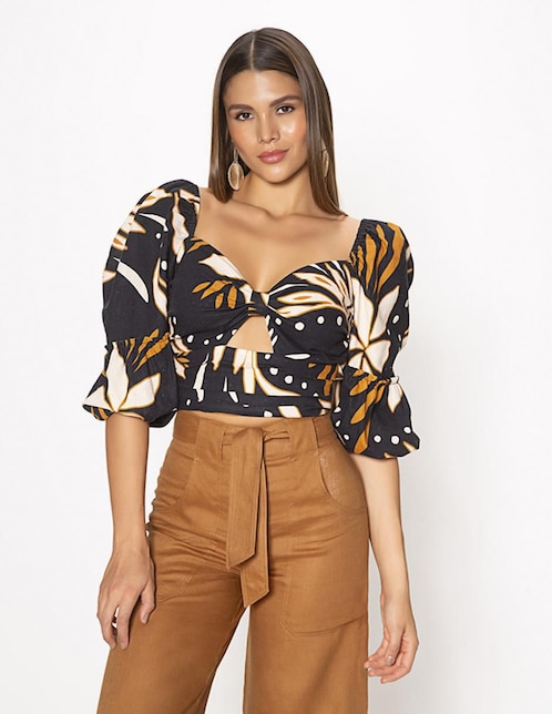 Blusa Studio F manga 3/4 para mujer 1
