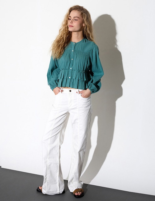 Blusa Renatta&Go manga larga para mujer 1