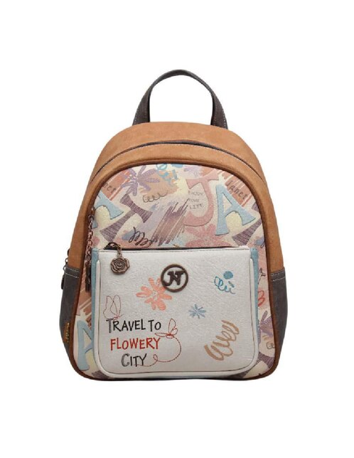 Backpack Janet de piel para mujer 1
