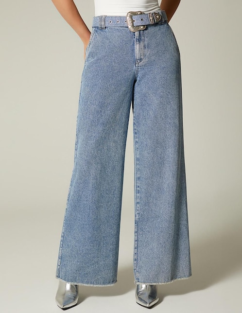 Jeans relaxed amplio Studio F para mujer 1