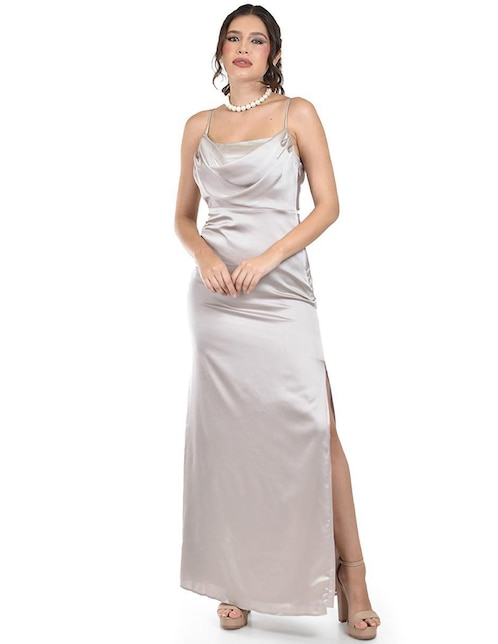 Vestido maxi de fiesta Roman Fashion escote cuadrado 1