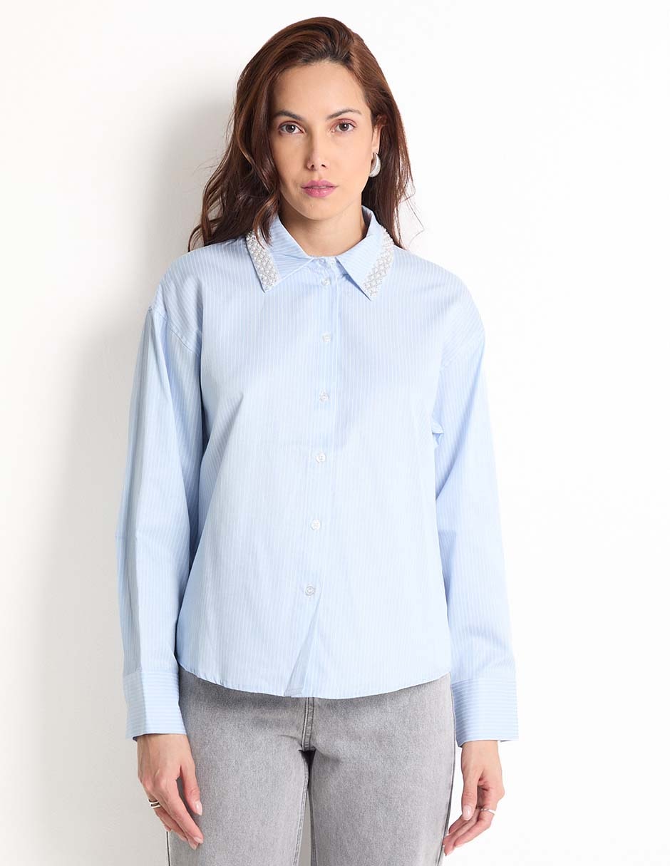 Camisa Vero Moda manga larga para mujer